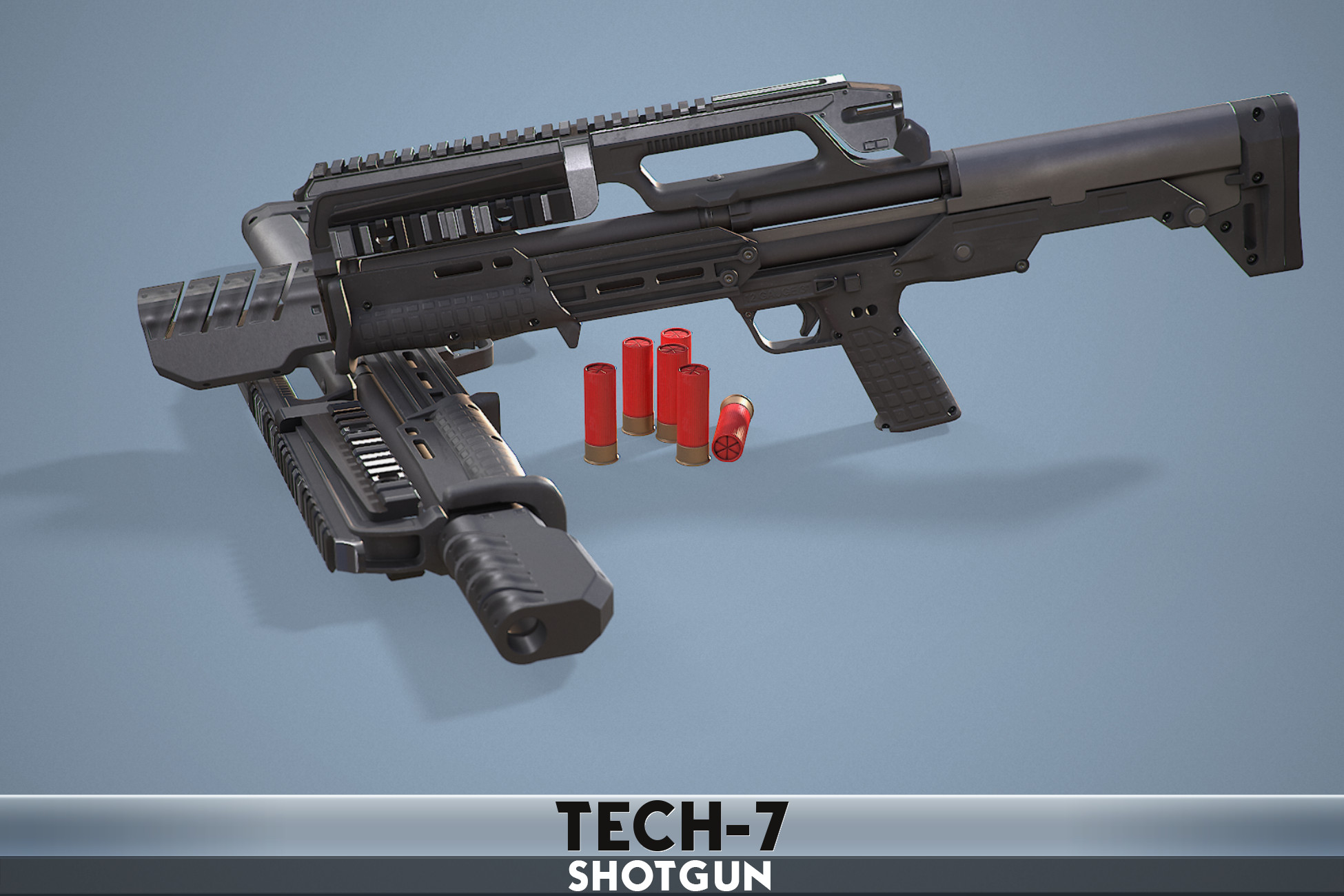 Tech-7 Shotgun | 3D Weapons | Unity Asset Store