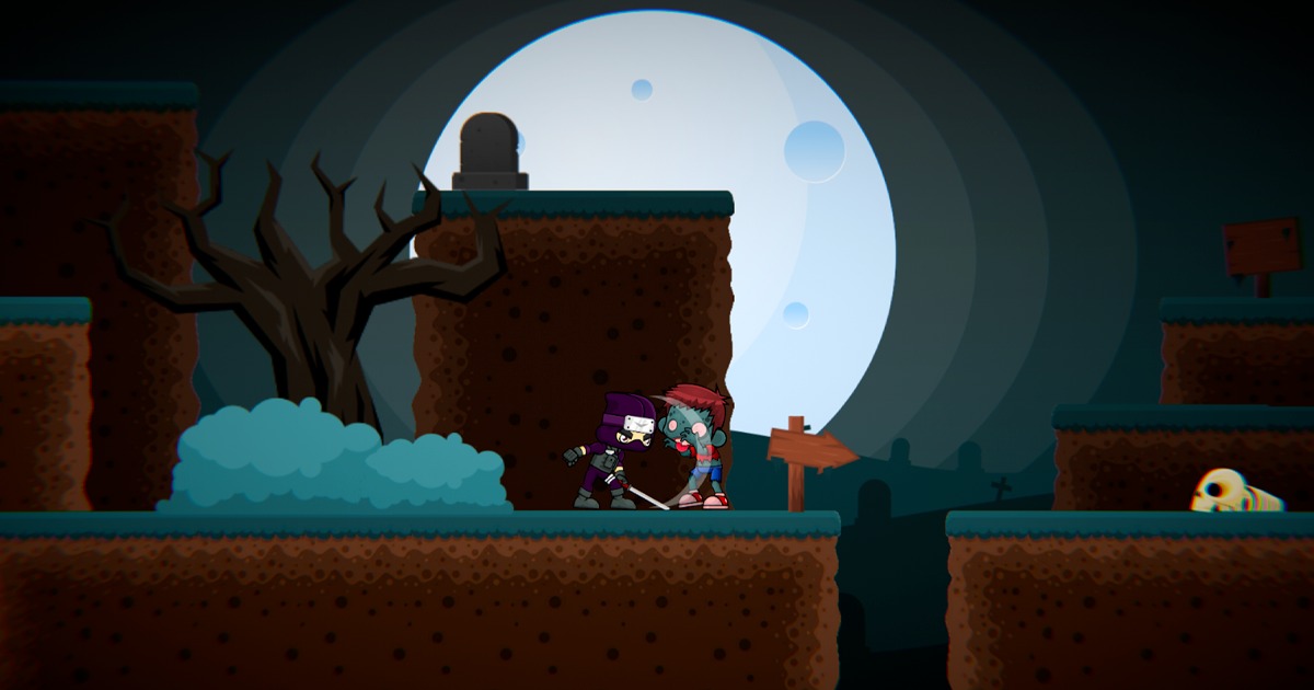 2D Platformer Ninja vs Zombies Game Template | Packs | Unity Asset Store