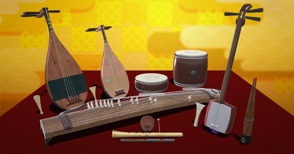 Japanese Instruments Pack HQ | 3D Props | Unity Asset Store