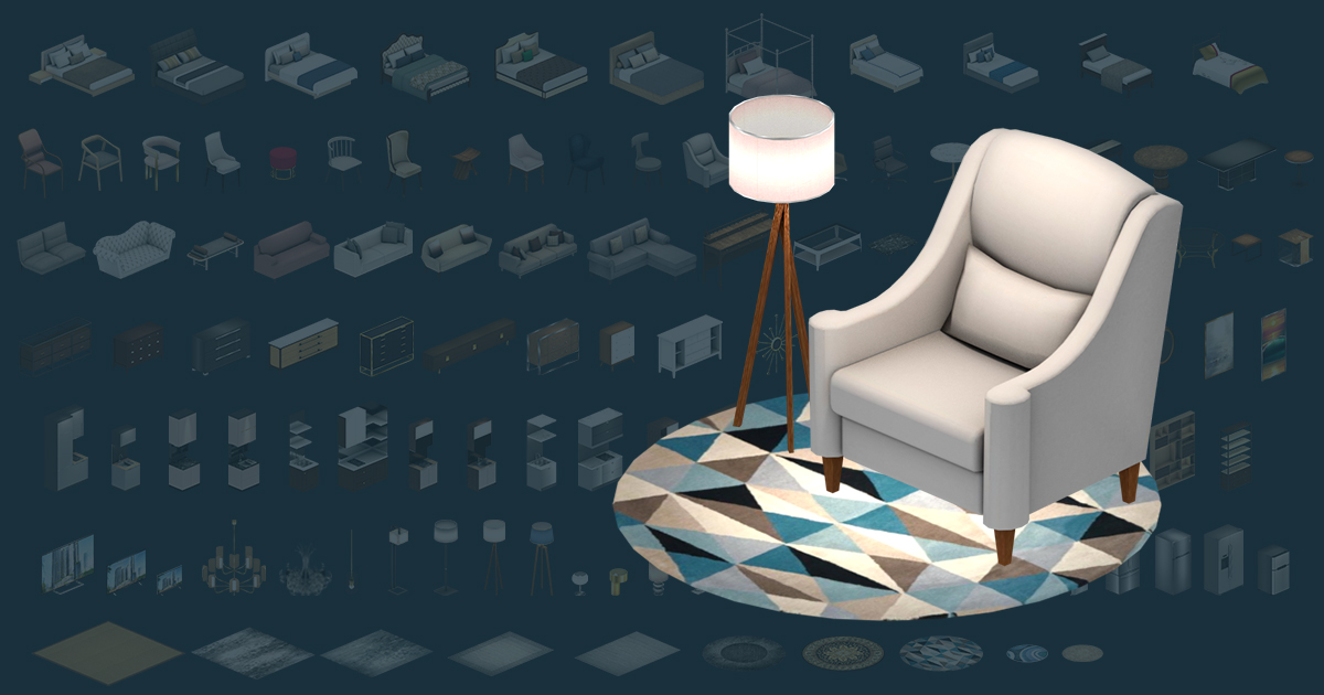 126 Multi-Style Furniture Pack | 3D Furniture | Unity Asset Store