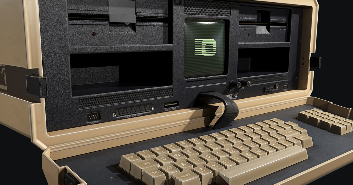 Retro Laptop | 3D Electronics | Unity Asset Store