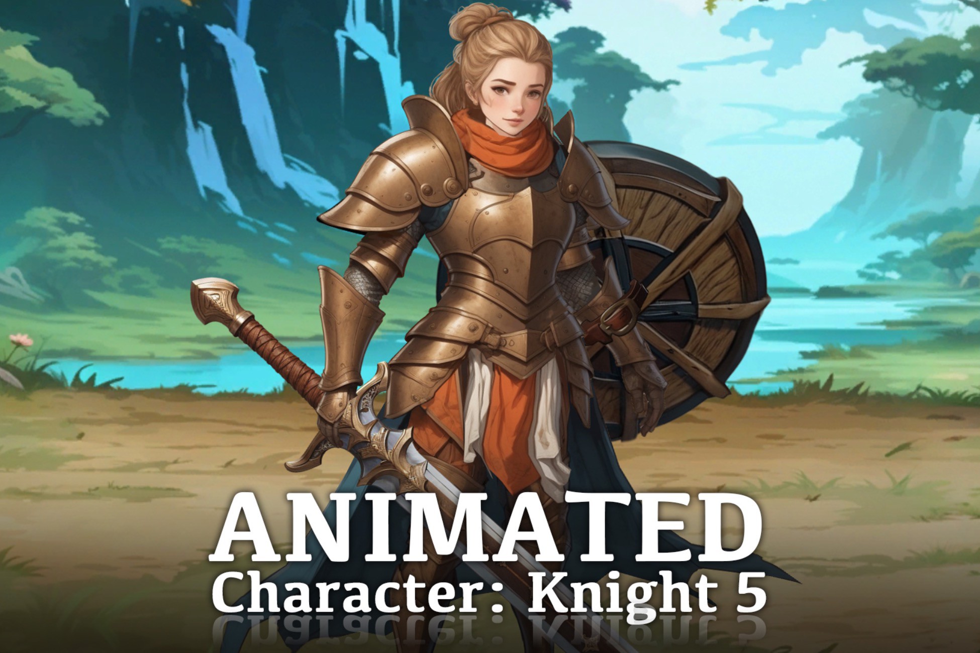 Animated 2D Character - Knight 5 (Spine) | 2D 캐릭터 | Unity Asset Store