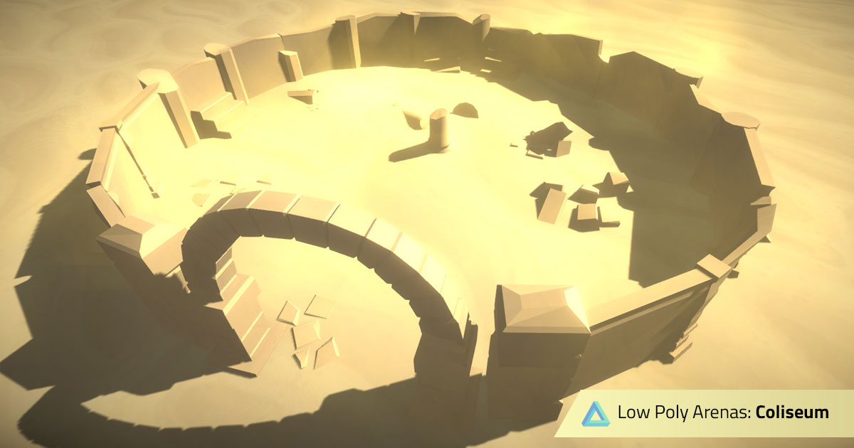 Low Poly Arenas – Coliseum | 3D 梦幻 | Unity Asset Store