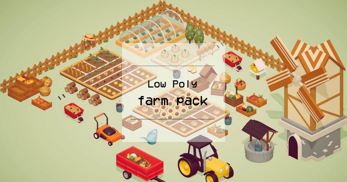 3d Low Poly Farm Pack | 3D Props | Unity Asset Store