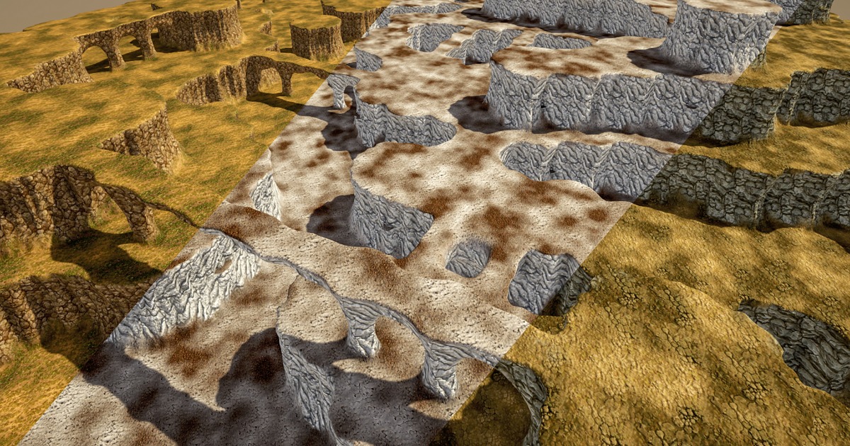 Stylized Modular Cliff 2M | 3D Landscapes | Unity Asset Store