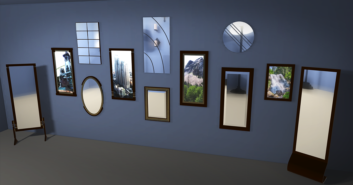 Customizable Mirrors and Frames | Unity AssetStore概要 优惠信息 beta
