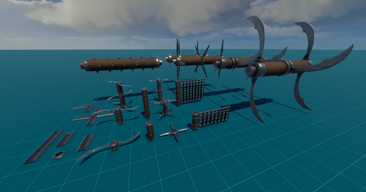 Spinning Dungeon Traps | 3D Props | Unity Asset Store