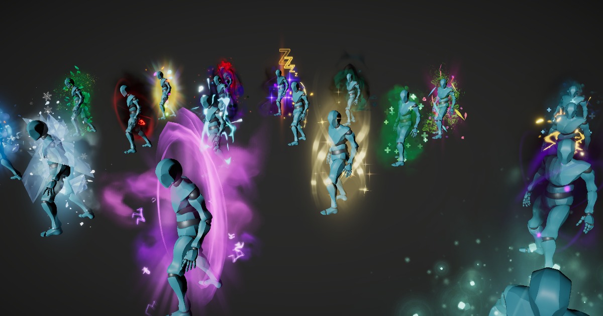 Stylized Elemental Auras/Status VFX | VFX | Unity Asset Store