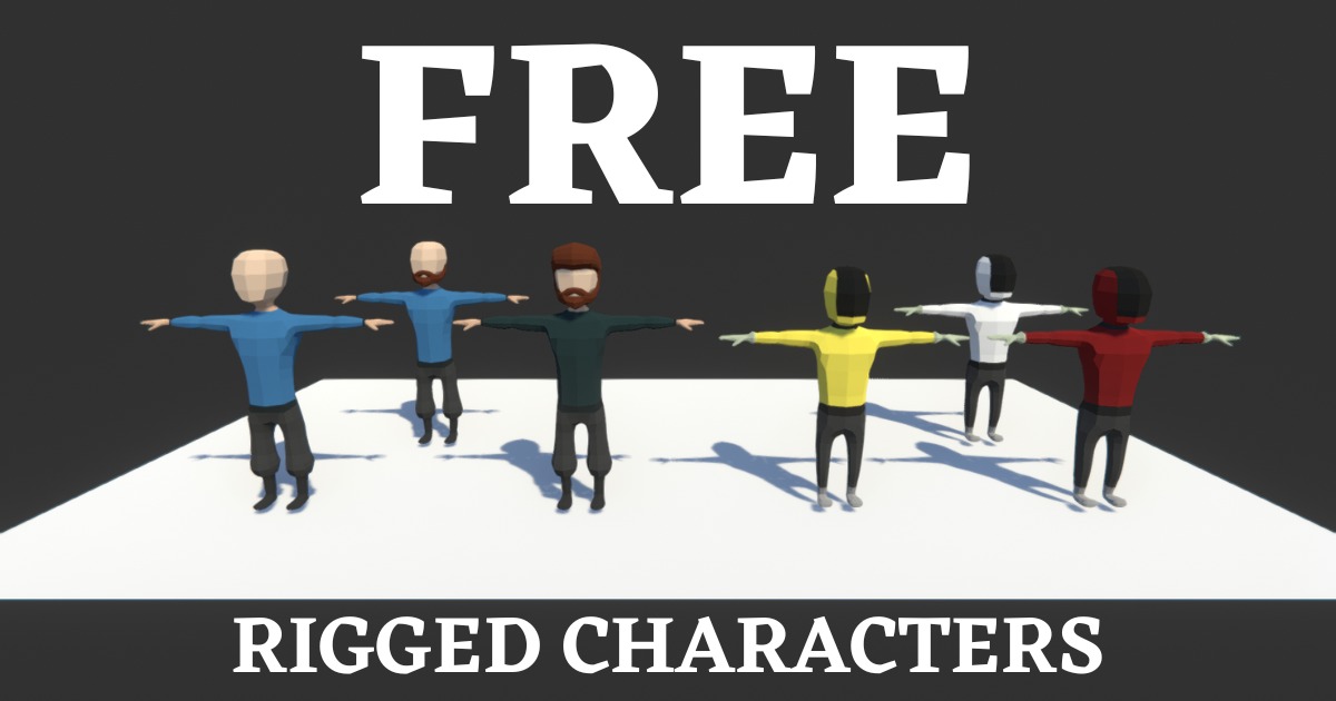 Character Pack - Lowpoly FREE | 3D Humanoids | Unity Asset Store