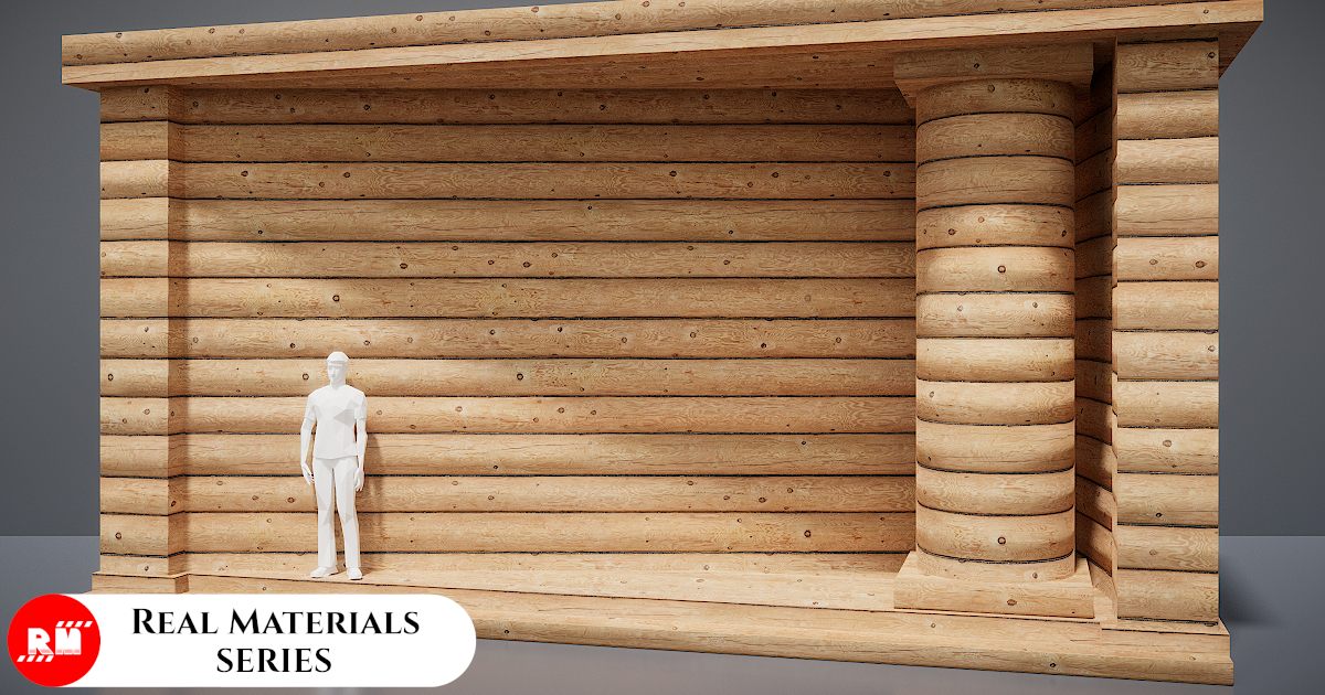 RM Wood log wall | 2D Wood | Unity Asset Store