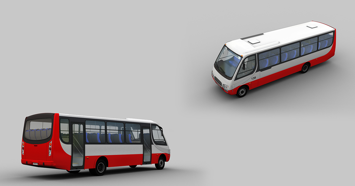 City Bus with Interior 8 | 3D Land | Unity Asset Store