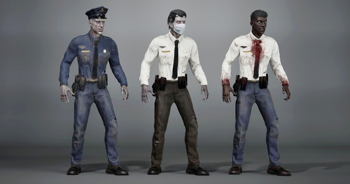 Zombie Policemans | 3D Humanoids | Unity Asset Store