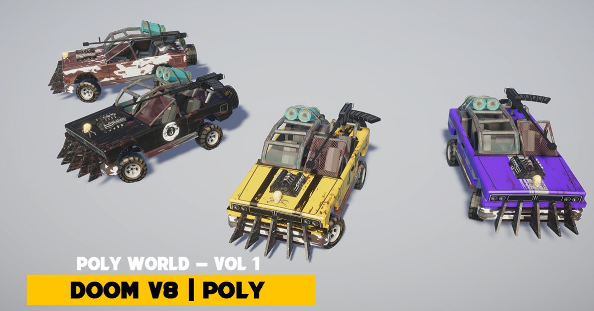 PolyWorld_VOL01_DoomV8 | 3D Land | Unity Asset Store