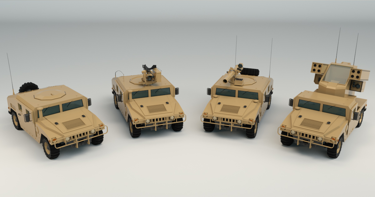 Low Poly Military 4x4 Pack | 3D Land | Unity Asset Store