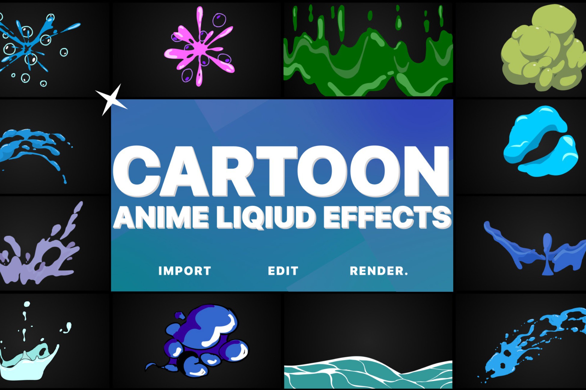 Cartoon Anime Liquid Effects | 2D Textures & Materials | Unity Asset Store