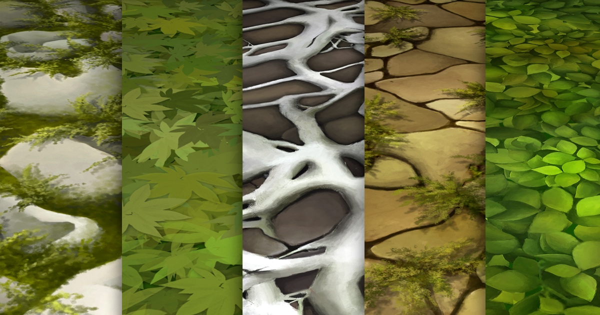 Texture Set Vol.75 Hand Painted Grass | 2D Nature | Unity Asset Store