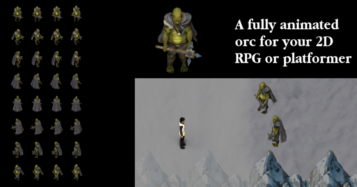 The Orc | 2D Characters | Unity Asset Store