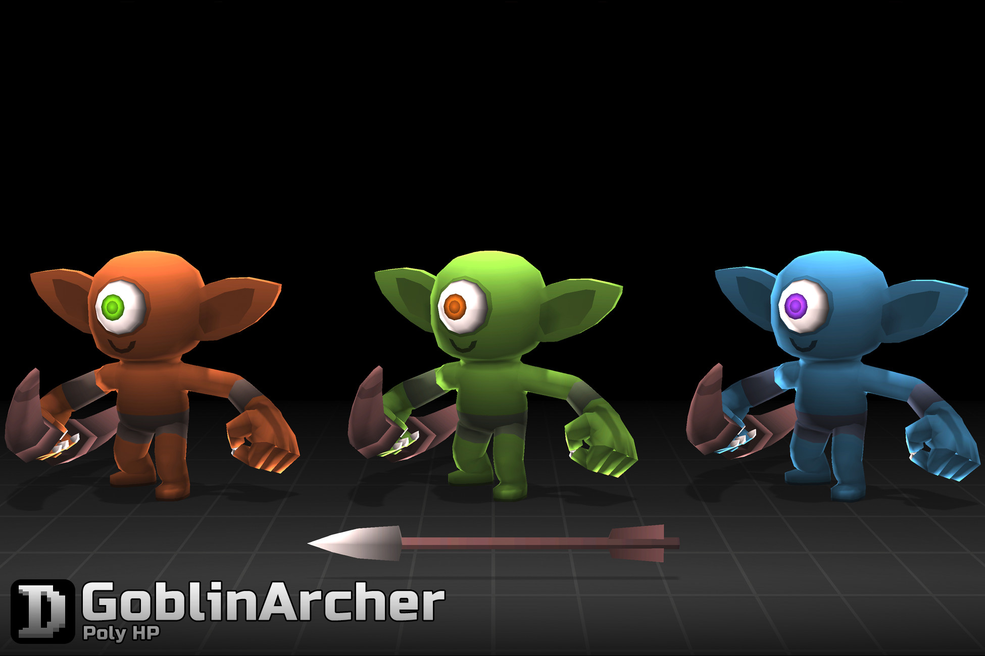 Poly HP - GoblinArcher | 3D Creatures | Unity Asset Store