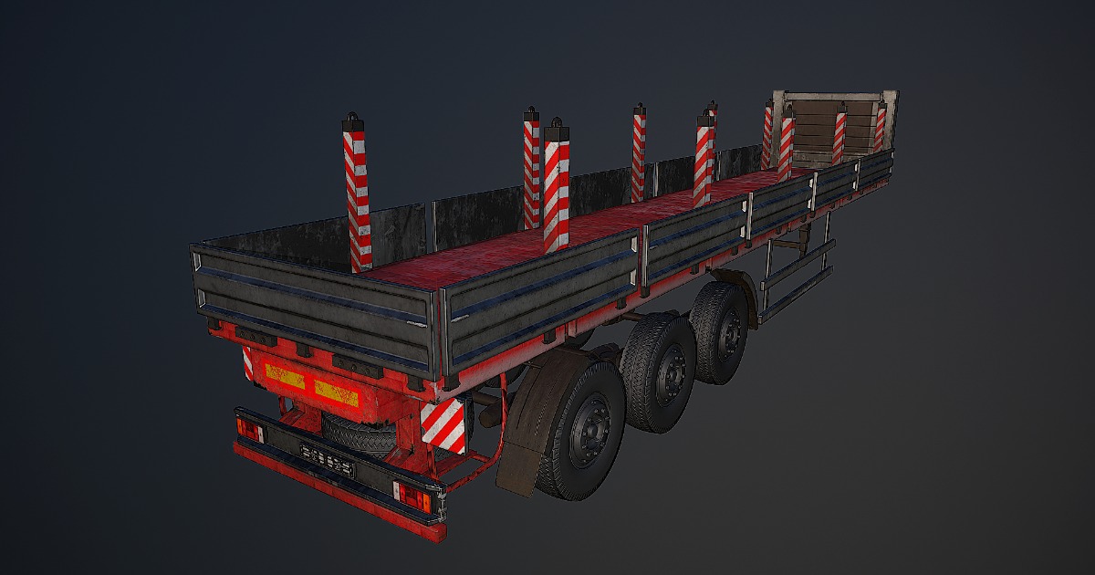 Semi-trailer | 3D Land | Unity Asset Store