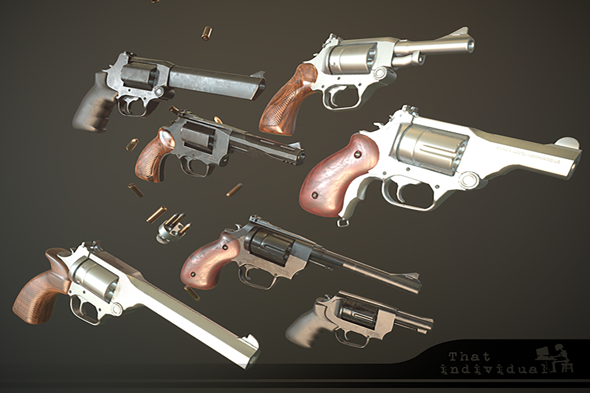 Pistols | Revolver parts Pack | 3D Guns | Unity Asset Store