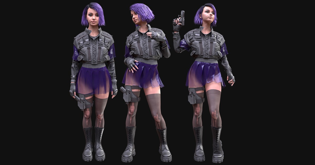 Dangerous Girl - Rigged | 3D Characters | Unity Asset Store