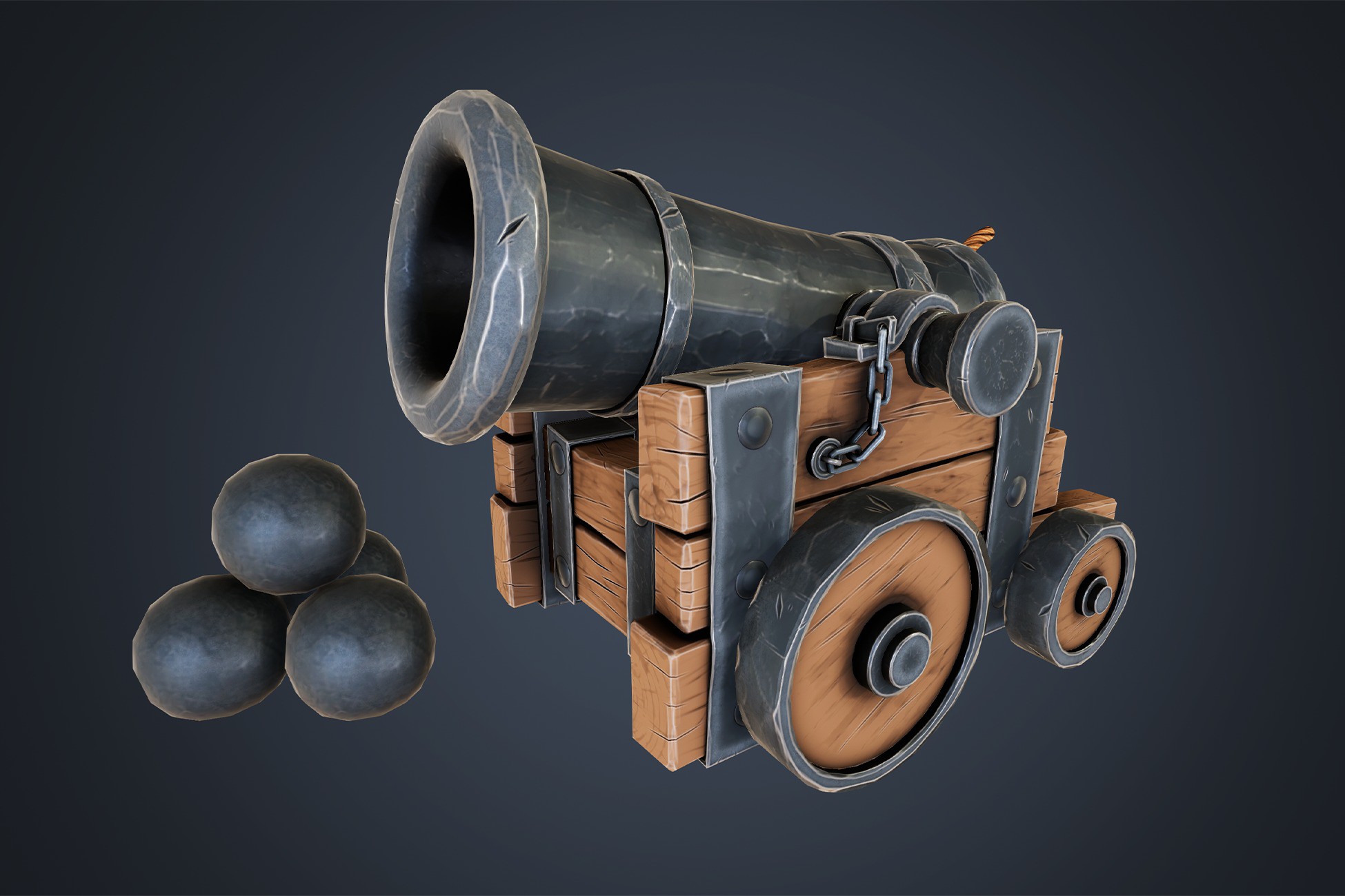 Stylized Naval Cannon | 3D 武器 | Unity Asset Store
