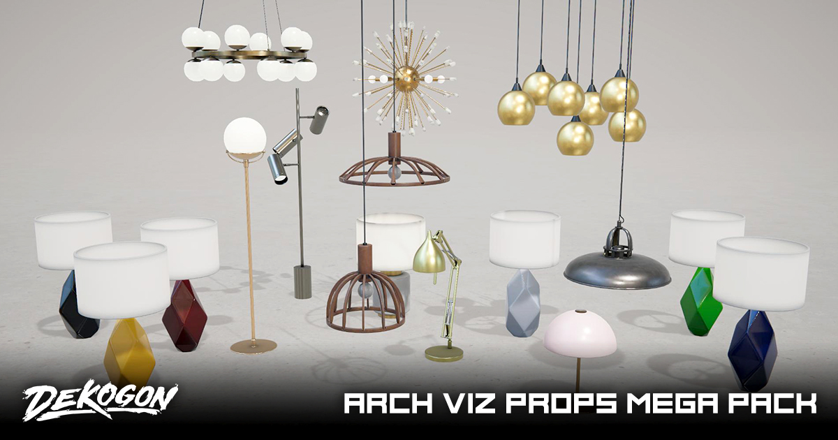 Arch Viz Props - Vol. 1 - 5 - MEGA PACK | 3D Props | Unity Asset Store