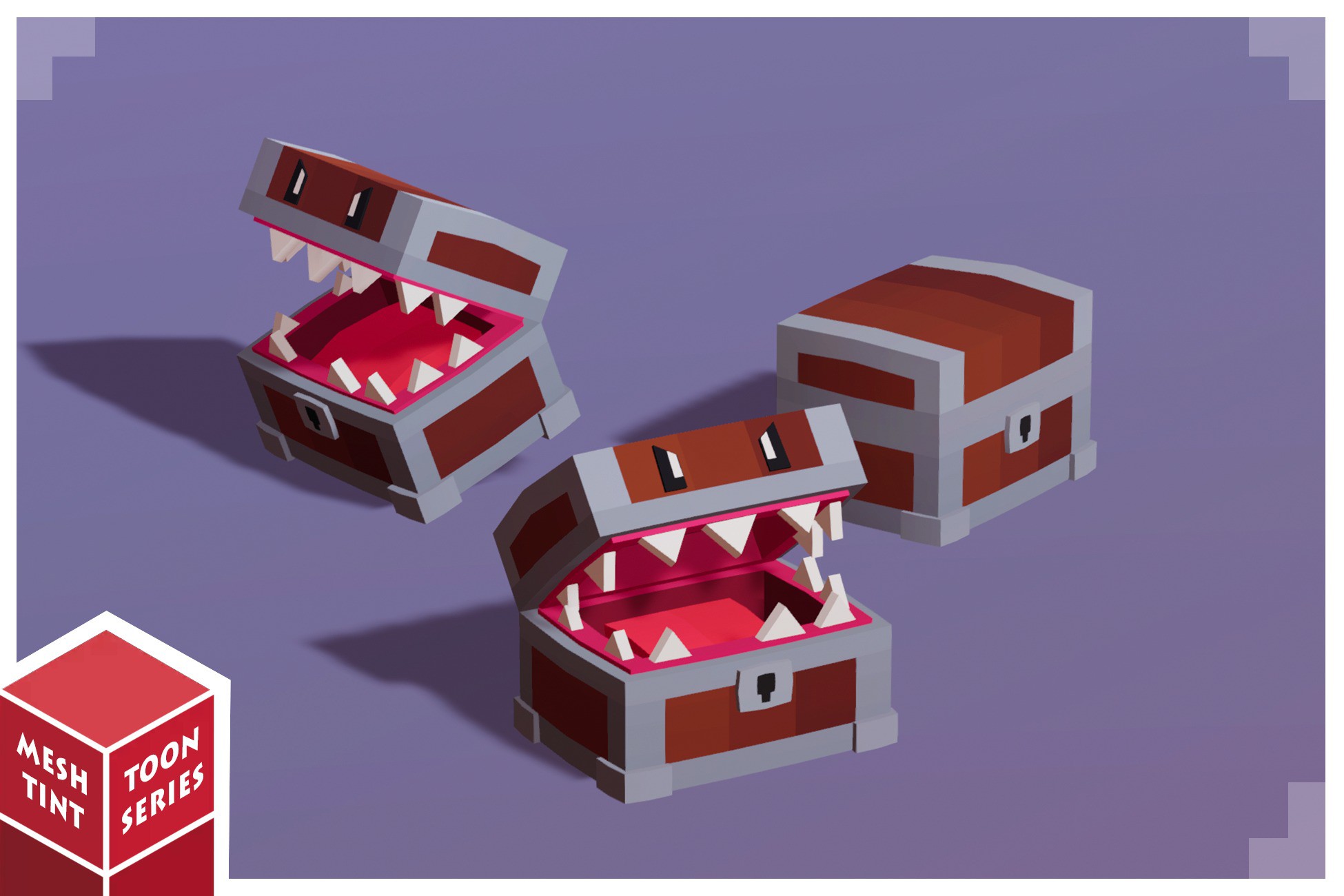 Mimic Chest Sliver Toon Series | 3D Creatures | Unity Asset Store