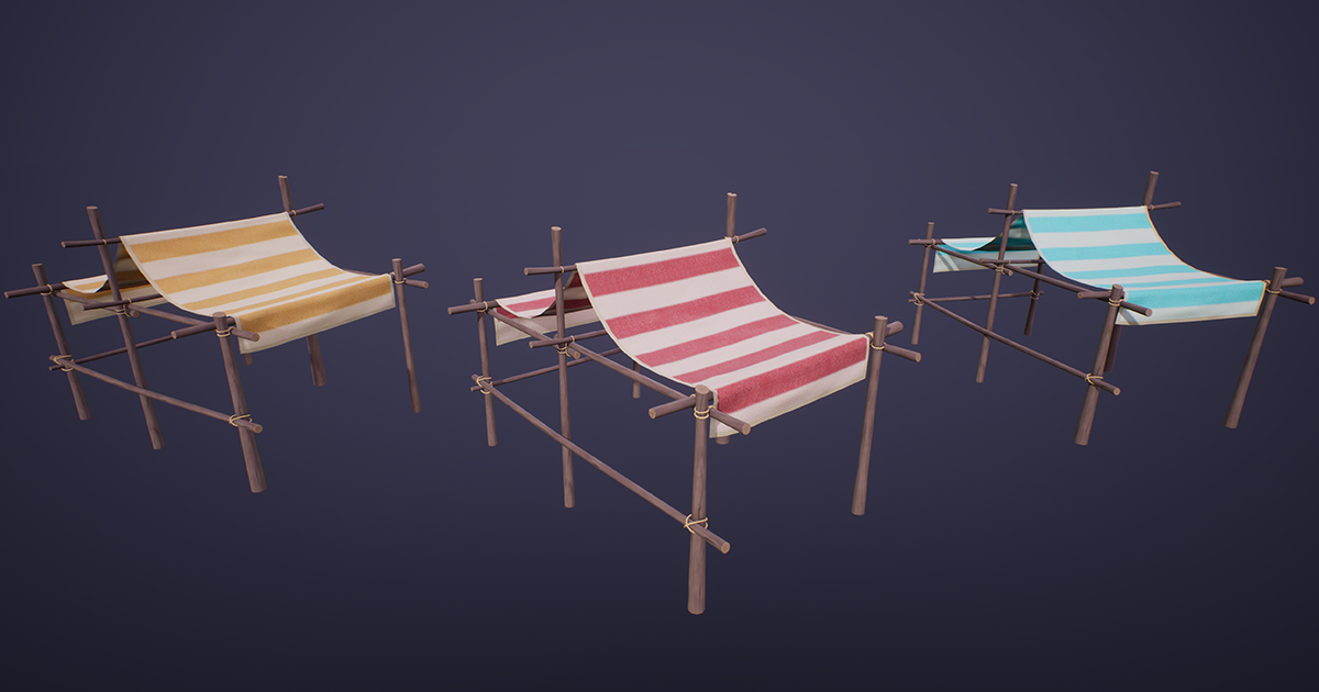 Stylized Medium Market Stall | 3D Props | Unity Asset Store