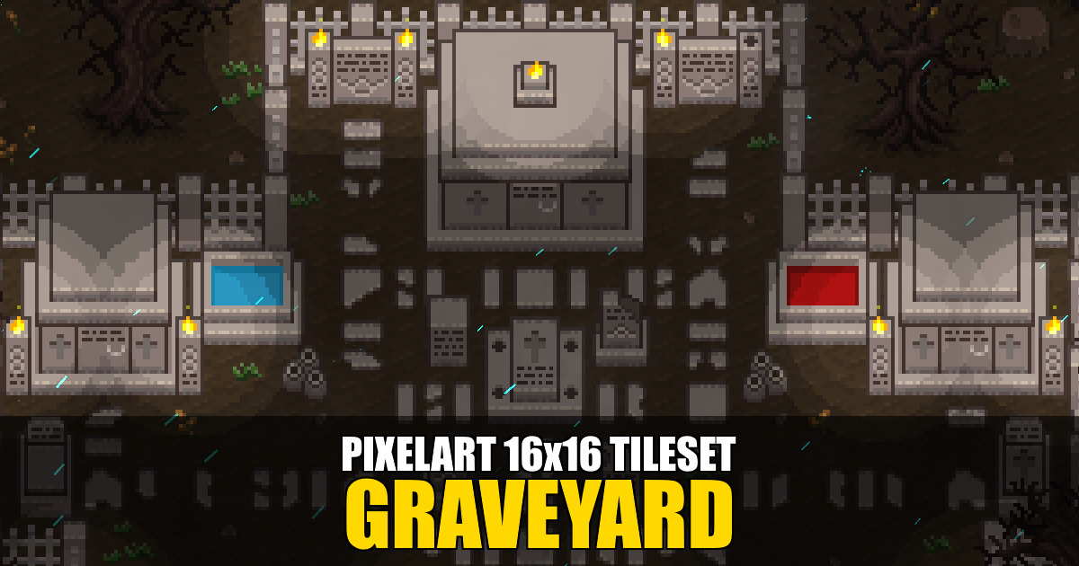 2D TopDown Graveyard - Rogue Adventure | 2D Environments | Unity Asset ...
