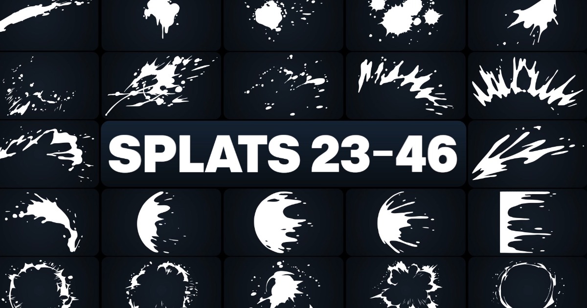 Splats 23-46 | 2D Textures & Materials | Unity Asset Store