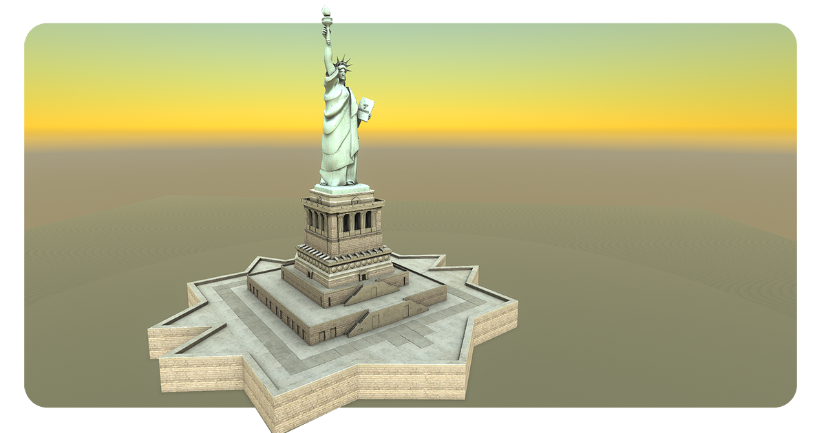 Statue of liberty 3D model | 3D Historic | Unity Asset Store