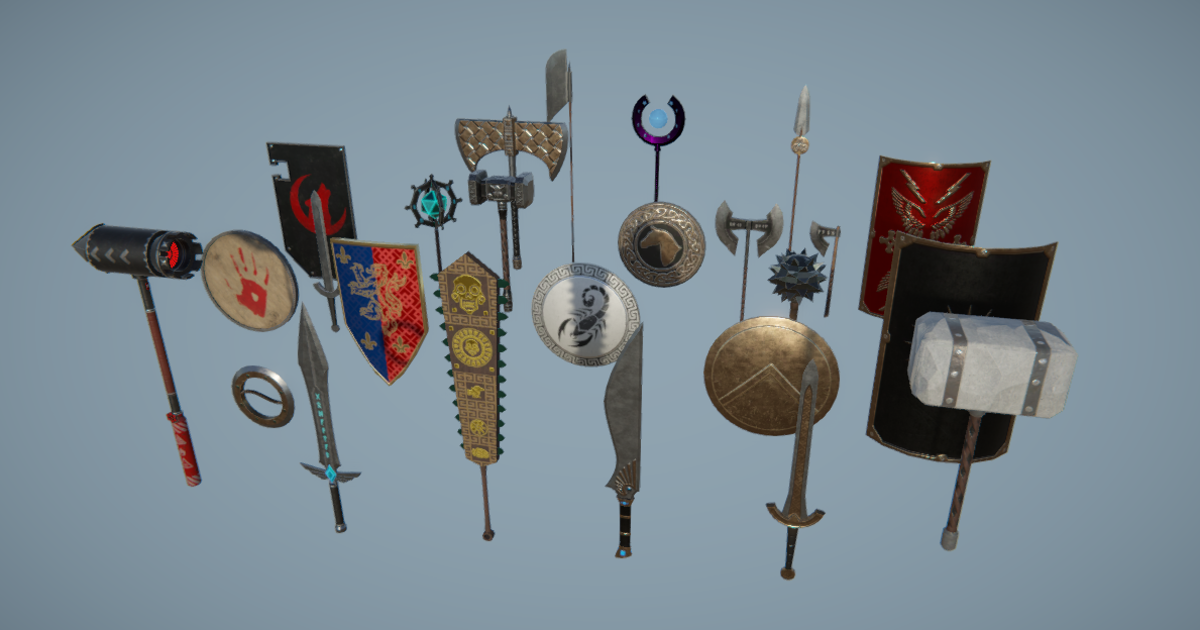 Fantasy Weapons Collection (PBR) | 3D 武器 | Unity Asset Store