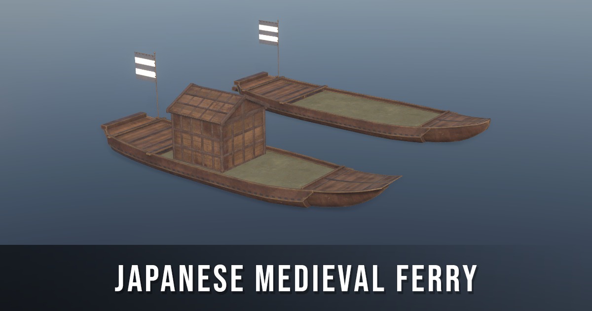 Japanese Medieval Ferry | 3D Sea | Unity Asset Store