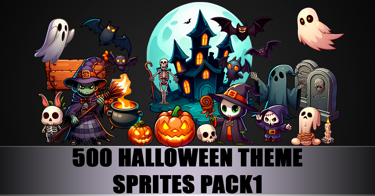 Halloween Theme Pack 1 - 500 Sprites | 2D Icons | Unity Asset Store