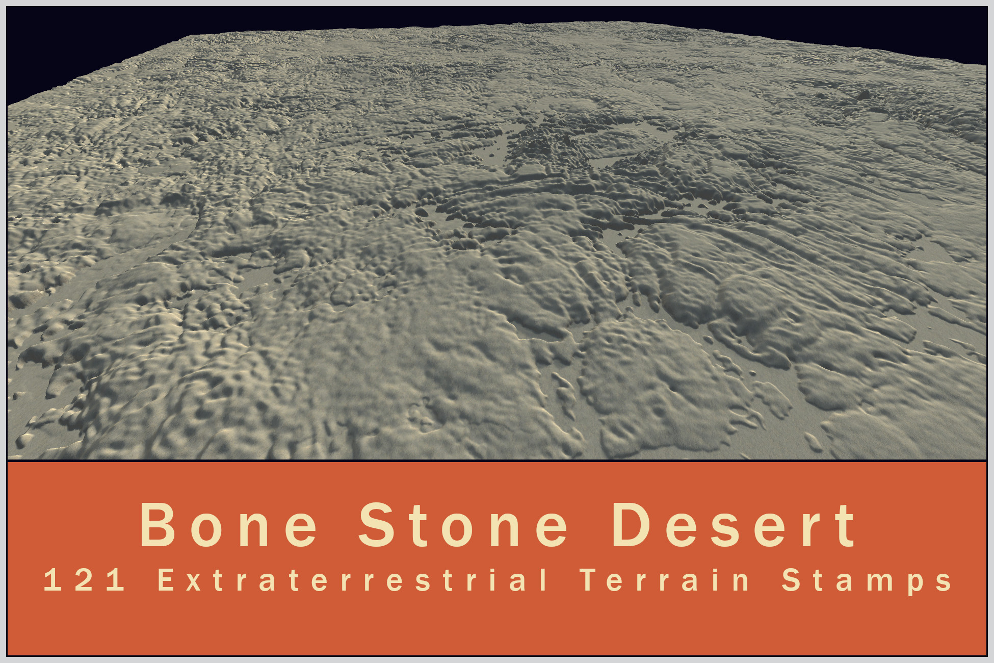 Bone Stone Desert: Extraterrestrial Terrain Stamp | Terrain | Unity ...