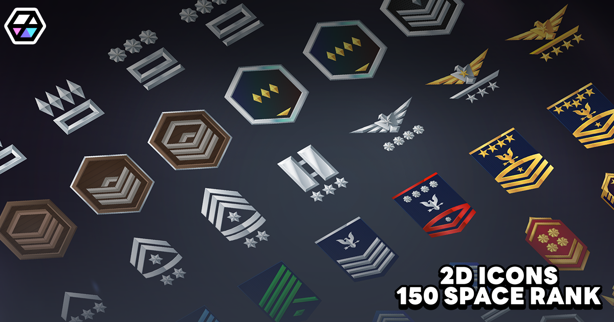 2D Icons - 150 Space Rank | 2D Icons | Unity Asset Store