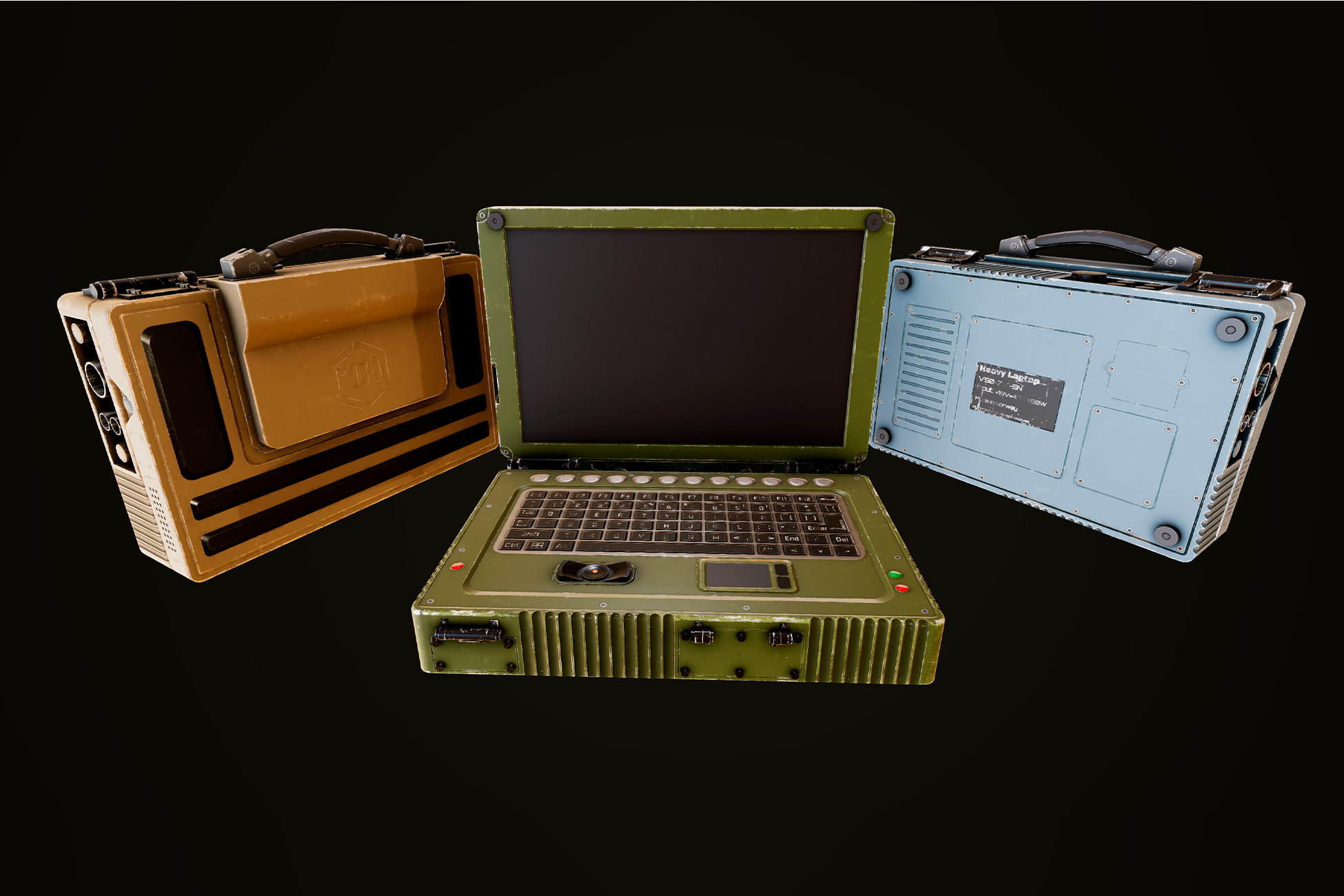 Military Laptop | 3D Electronics | Unity Asset Store