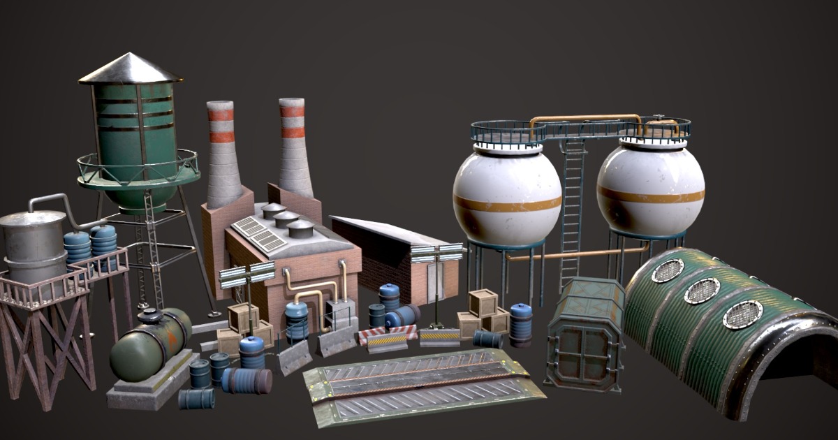 RTS industry pack | 3D Industrial | Unity Asset Store