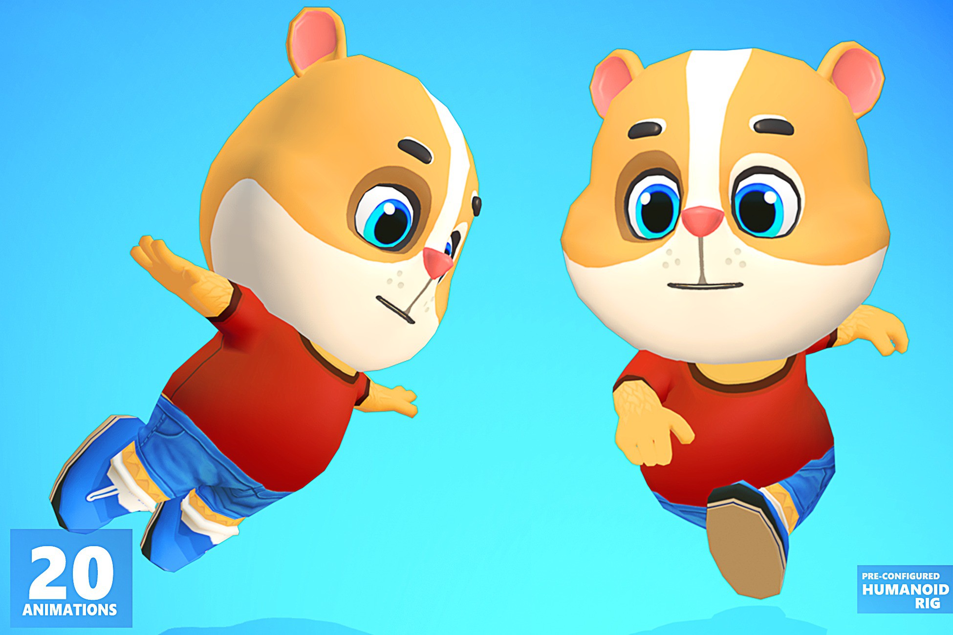 Hamster Guinea Pig Animated | Characters | Unity Asset Store