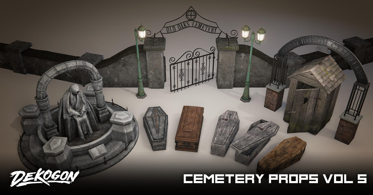 Cemetery - VOL.5 | 3D Props | Unity Asset Store