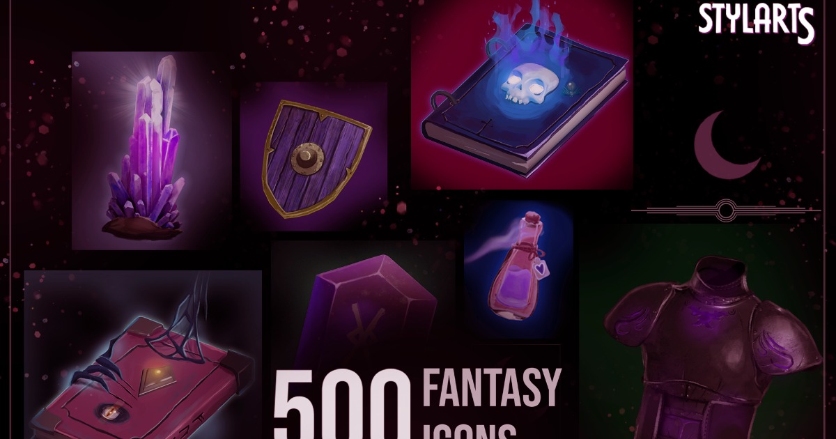 500+ Fantasy Icons | 2D Icons | Unity Asset Store