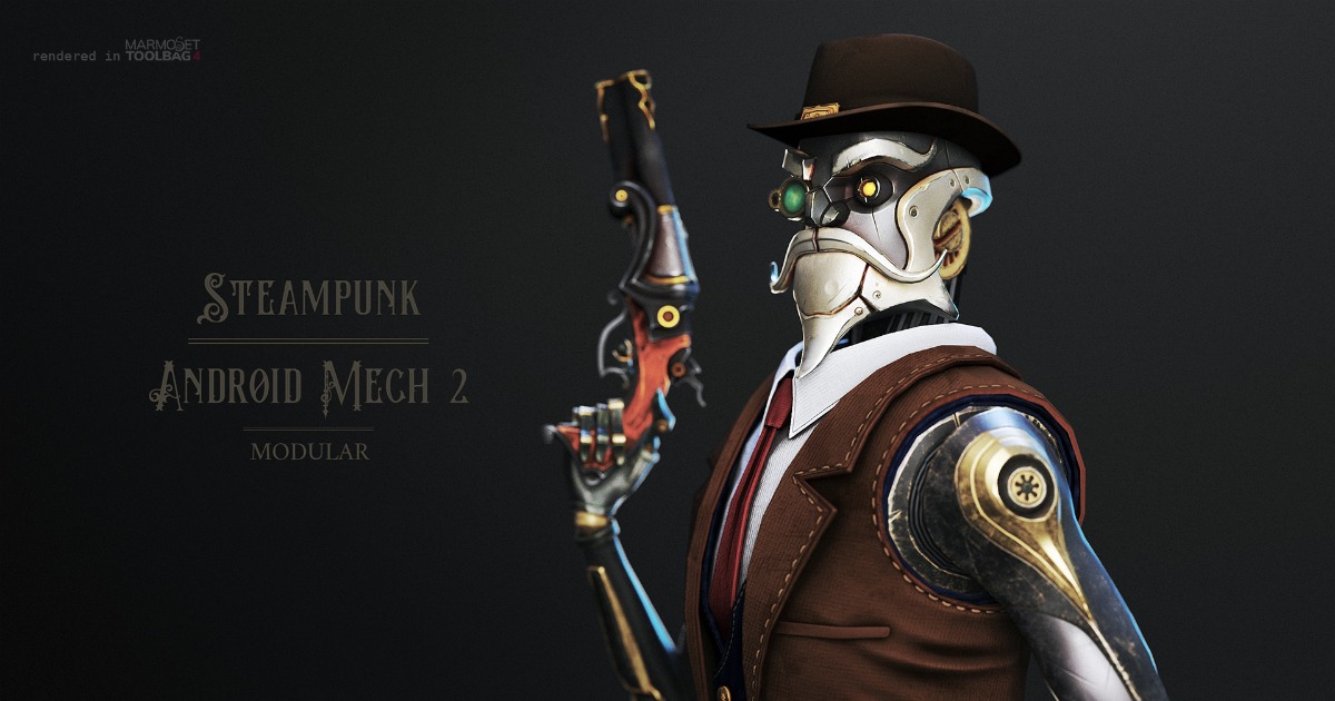 Steampunk Android 2 | 3D Robots | Unity Asset Store