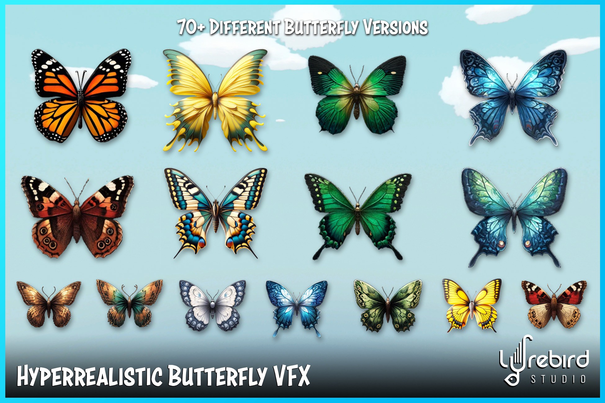 VFX Hyperrealistic Butterfly particles | 環境系 | Unity Asset Store