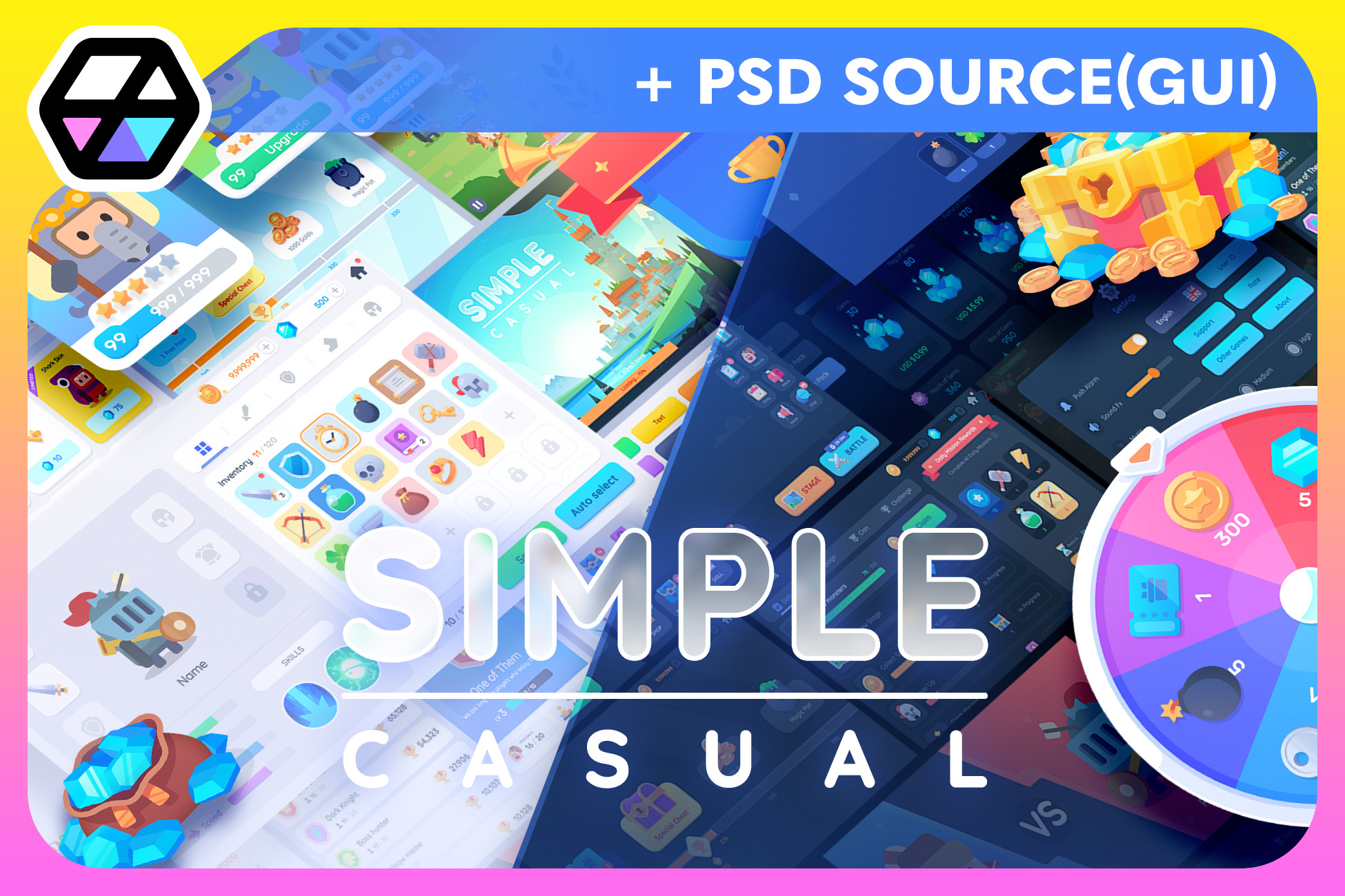 GUI Pro - Simple Casual(+PSD) | 2D GUI | Unity Asset Store