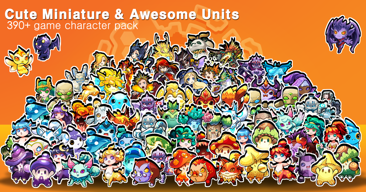 Miniature Character Pack 2d Characters Unity Asset Store