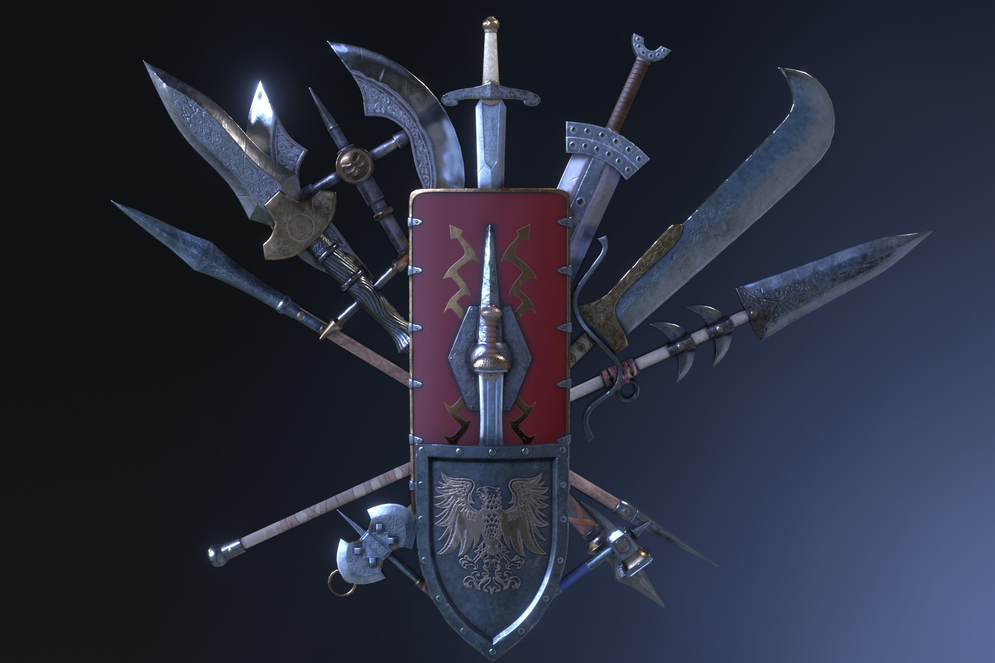 Fantasy_weapons_pack | 3D 武器 | Unity Asset Store