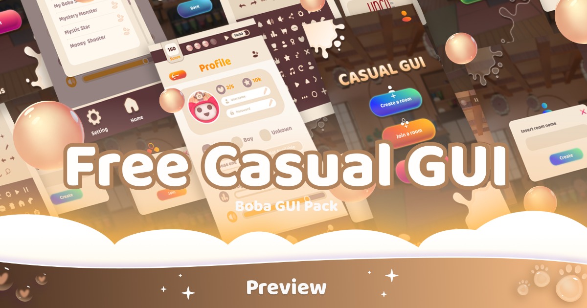 Free Casual GUI | 2D GUI | Unity Asset Store