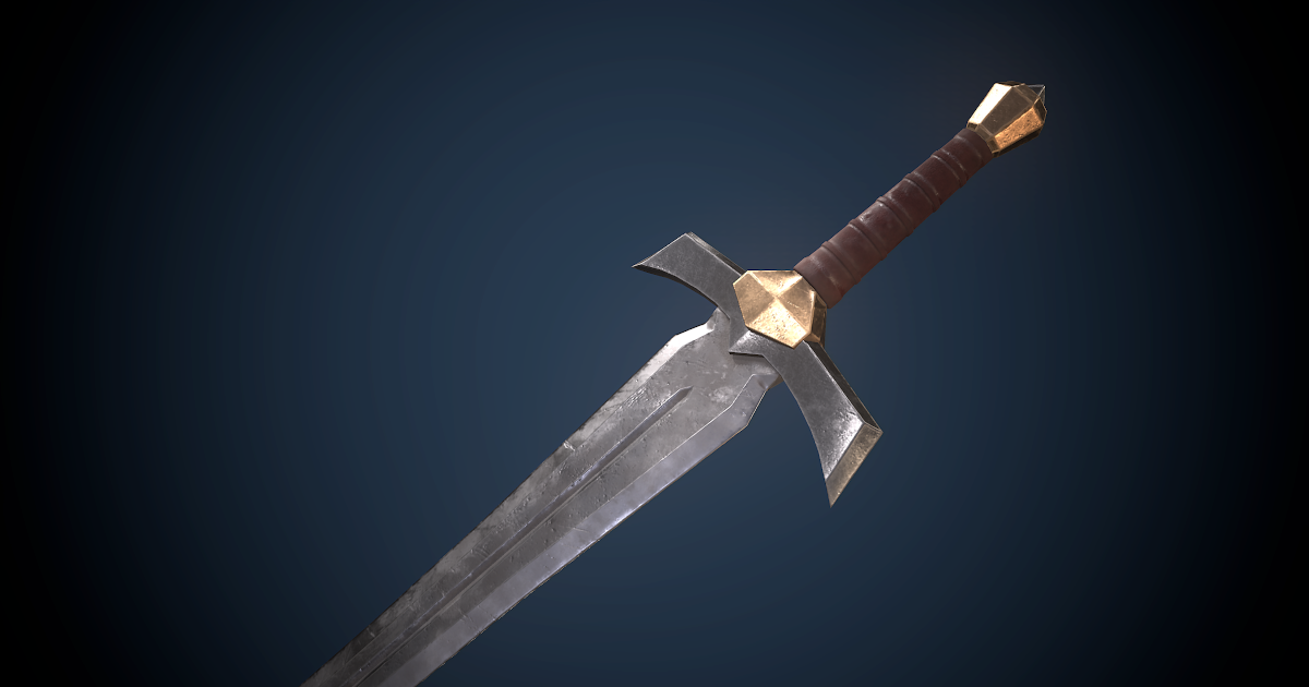 Steel Longsword PBR | 3D Weapons | Unity Asset Store