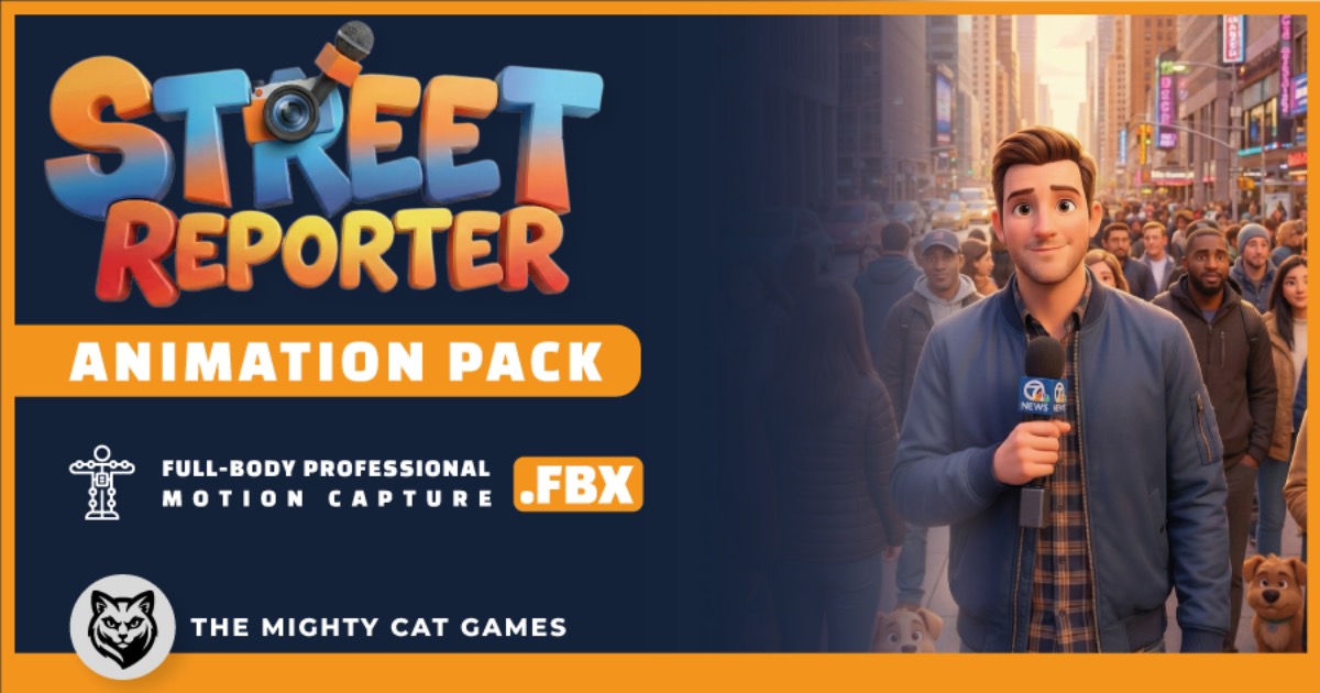 Street Reporter Animation Pack | 3D Animations | Unity Asset Store